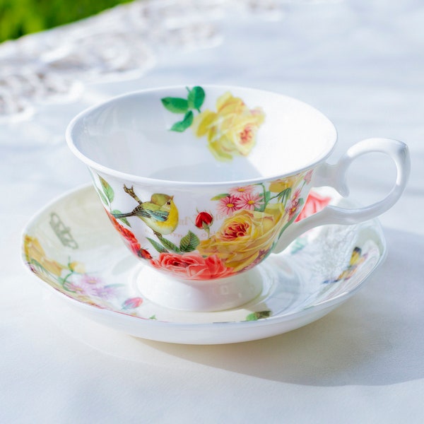 Bird Tea Cup - Etsy