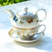 Celestial Tea Set Teapot With Cup and Saucer Personalized Mom - Etsy