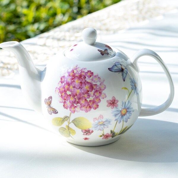Grace Porcelain Teapot - Etsy