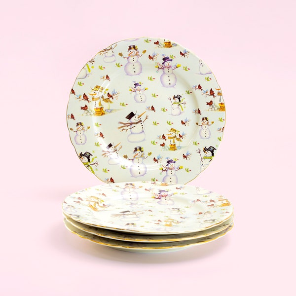 Snowman Plate - Etsy
