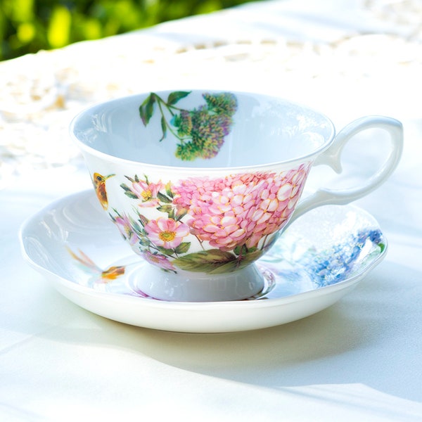 Hydrangea Tea Cup - Etsy