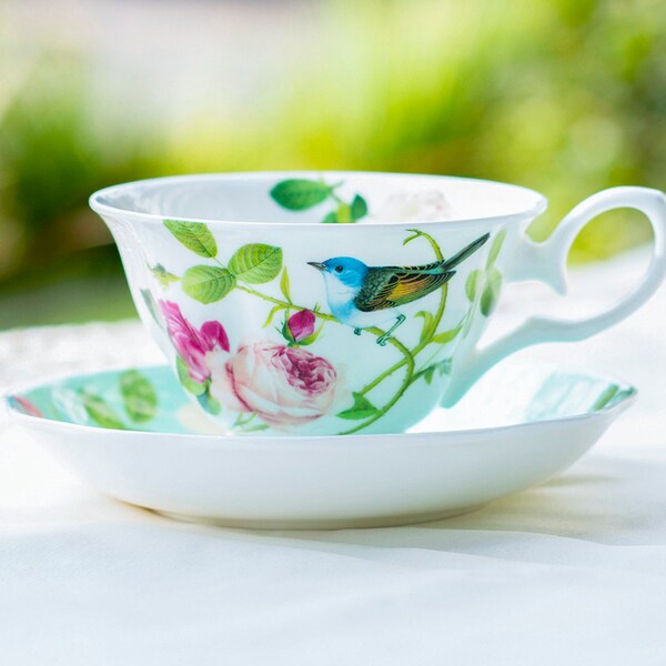Blue China Tea Cup - Etsy