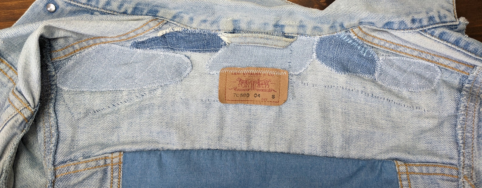Levi's Denim Jacket Custom Sashiko BWM#30 - Etsy