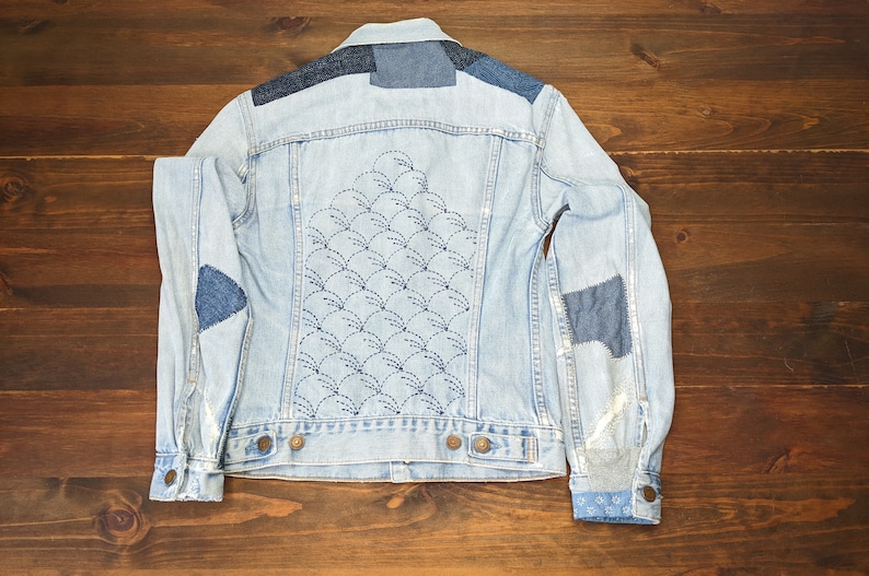 Levi's Denim Jacket Custom Sashiko BWM#30 - Etsy