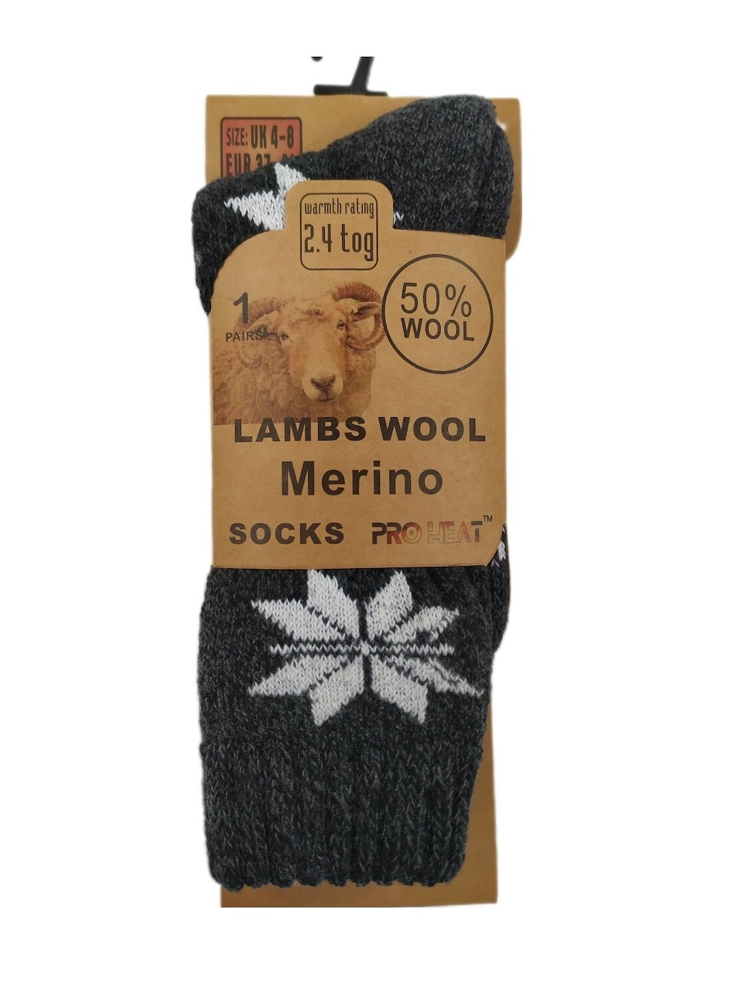 Black Lambs Wool Socks Ladies 4-8 Size 37-41 One Pair 2.4 Tog - Etsy