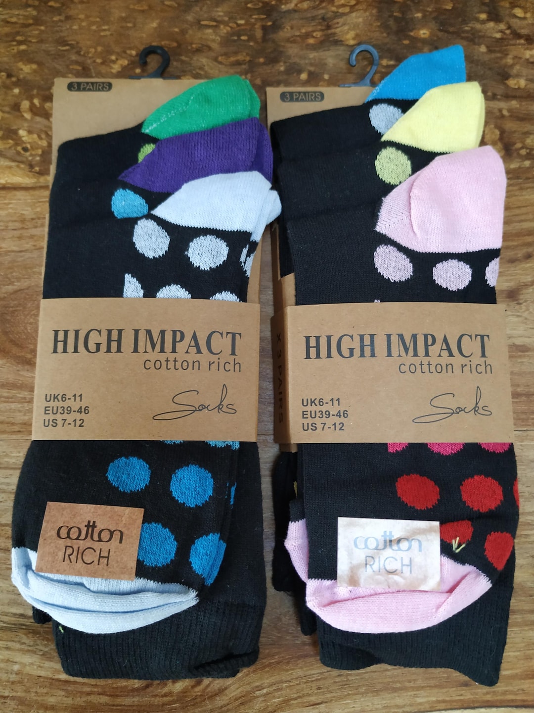Mens Smart Suit Socks Spotty Design 6 Pairs 6 Colours Size 6-11 - Etsy