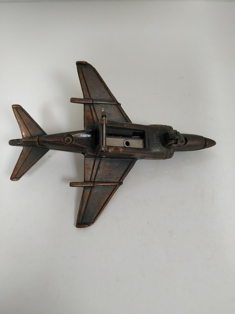 Fighter Jet Plane Pencil Sharpener Metal Die Cast Miniature Display ...