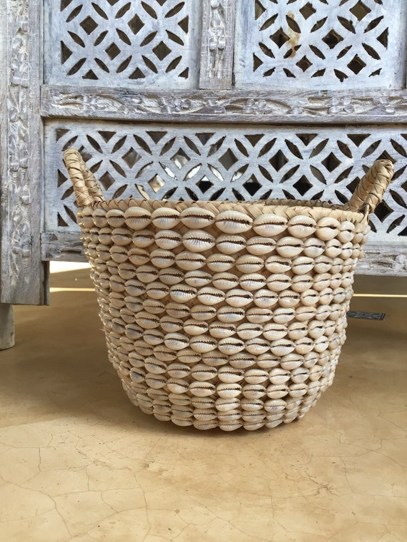 Cowrie Shell Baskets ~ for Home use or for children’s playroom kids ...