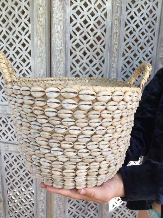 Cowrie Shell Baskets ~ for Home use or for children’s playroom kids ...