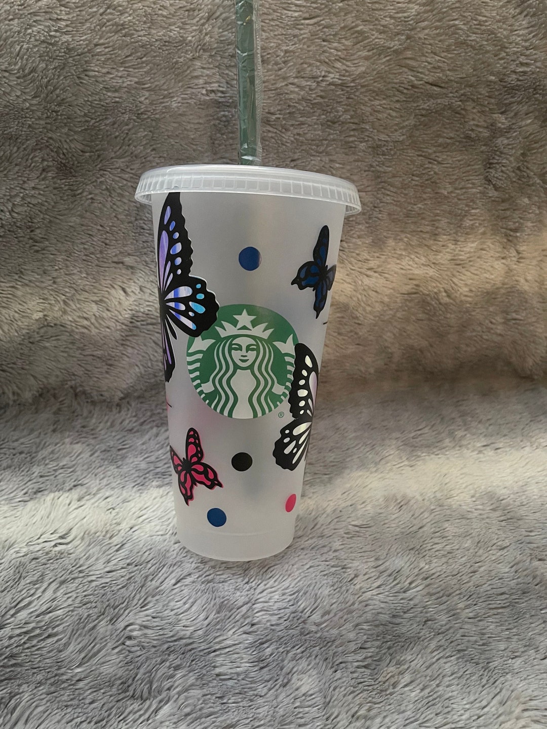 Butterfly Starbucks Cold Cup - Etsy