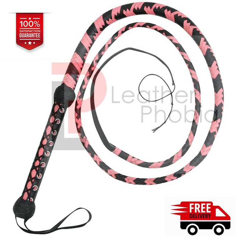 Genuine Cow Hide Leather Indiana Jones Style Bull Whip 6 Feet Long 12 ...