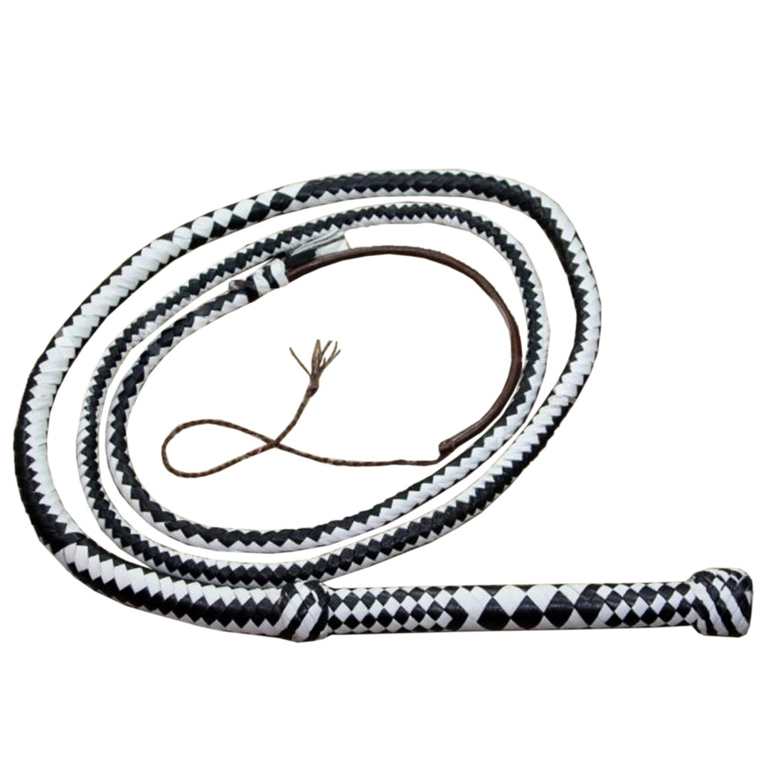 Genuine Bull Whip 08 Feet Long 12 Plaits Rope Core Bullwhips Cowhide ...