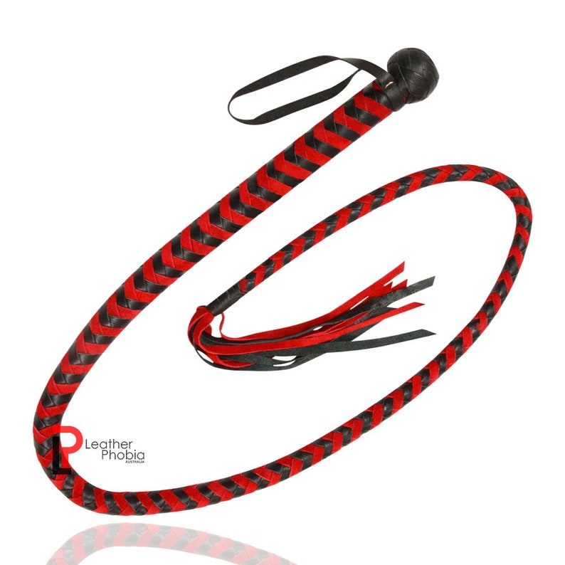 Indiana Jones Style Natural Cow Hide Leather Bullwhip 4 Feet Long 8 ...