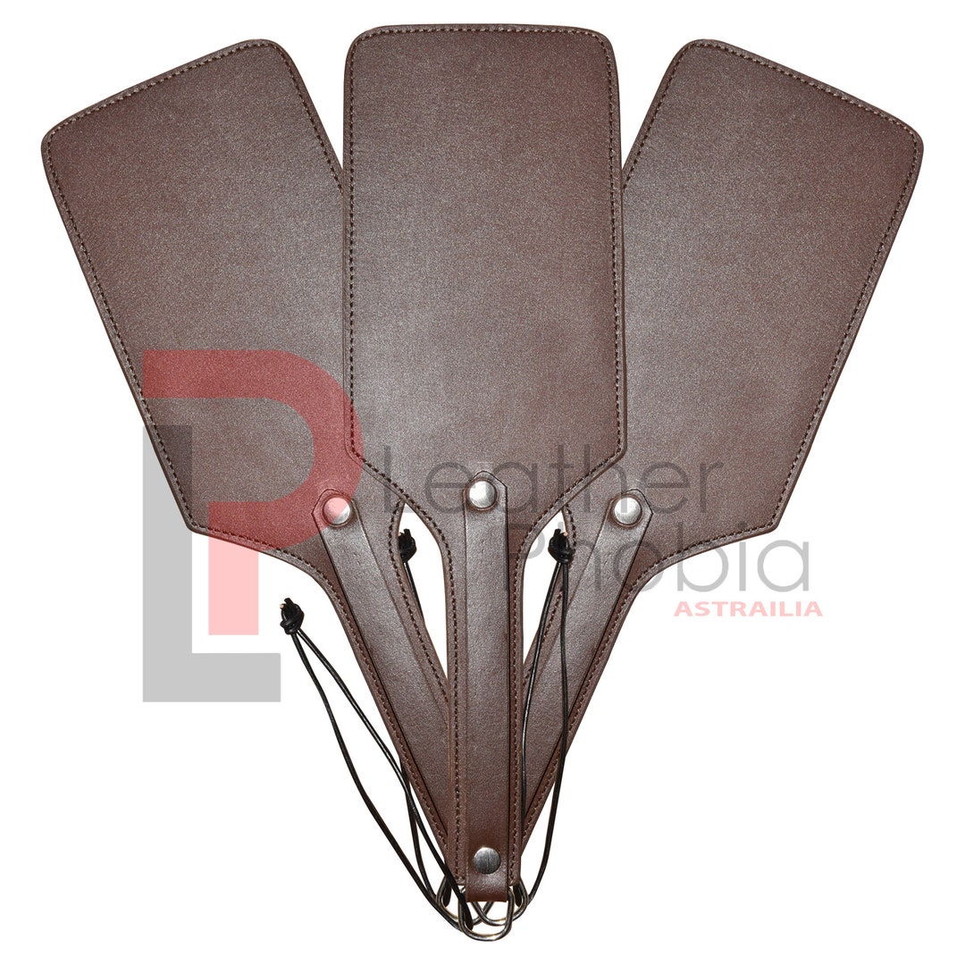 Belting Square Shaped Leather Paddle Slapper Thick AU Fully Handmade ...