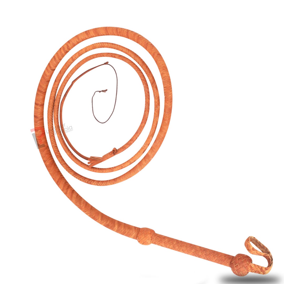 Equestrian Whip Rope Core Whip 04 to 10 Feet Long, Genuine Cowhide ...