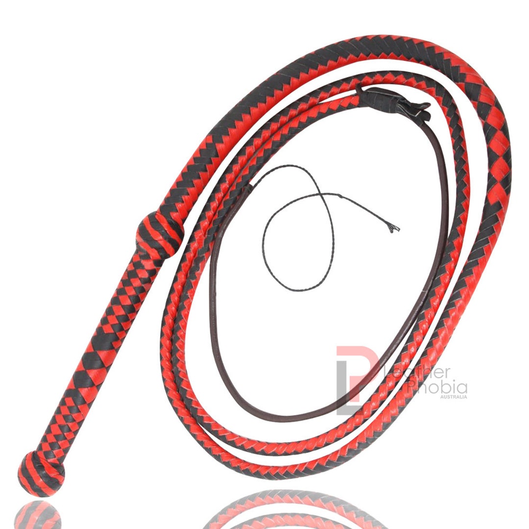 Cowhide Leather Bull Whip 08 Feet Long 12 Plait Heavy Loud Crack Sound ...