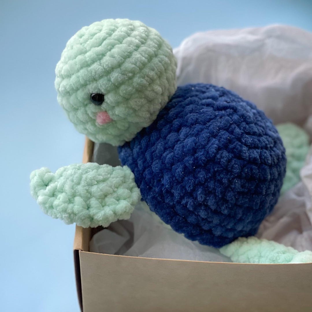 Peluche tortue au crochet, Mini tortue amigurumi, cadeau animal marin ...