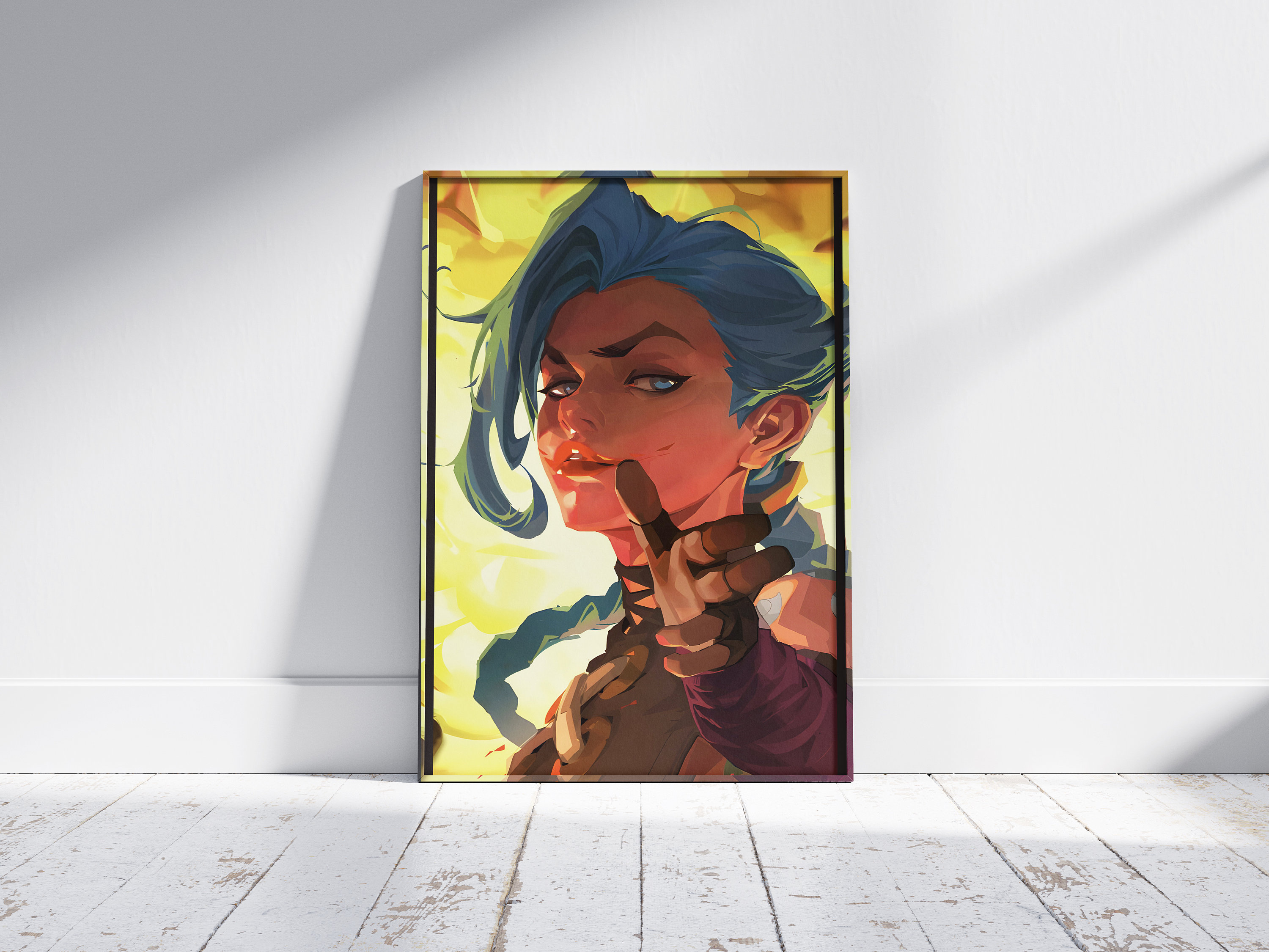 Jinx Poster Jinx Wall Art Jinx Print Arcane Poster Arcane Art Arcane Vi ...