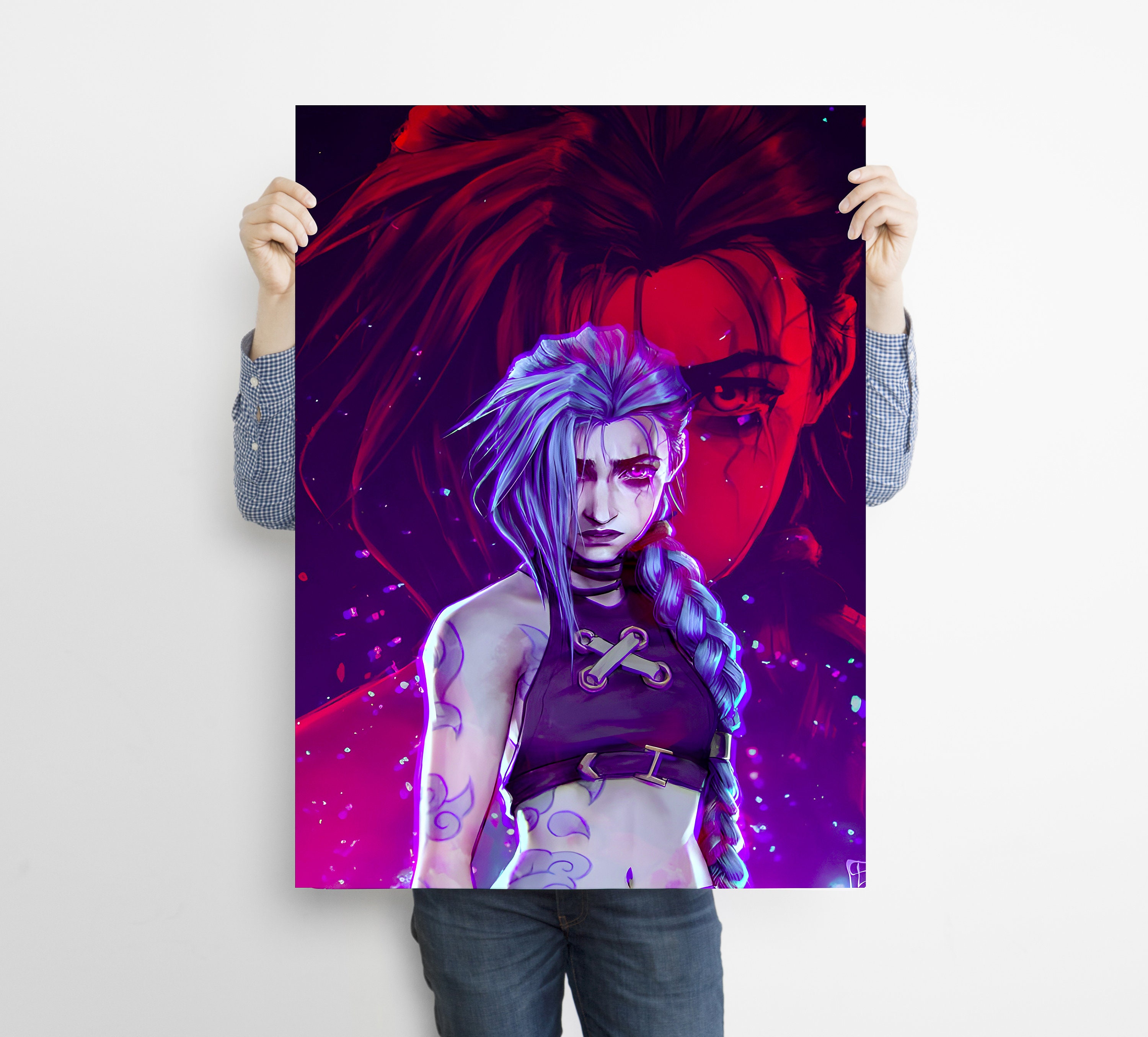 Jinx Poster Jinx Wall Art Jinx Print Arcane Poster Arcane Art | Etsy UK