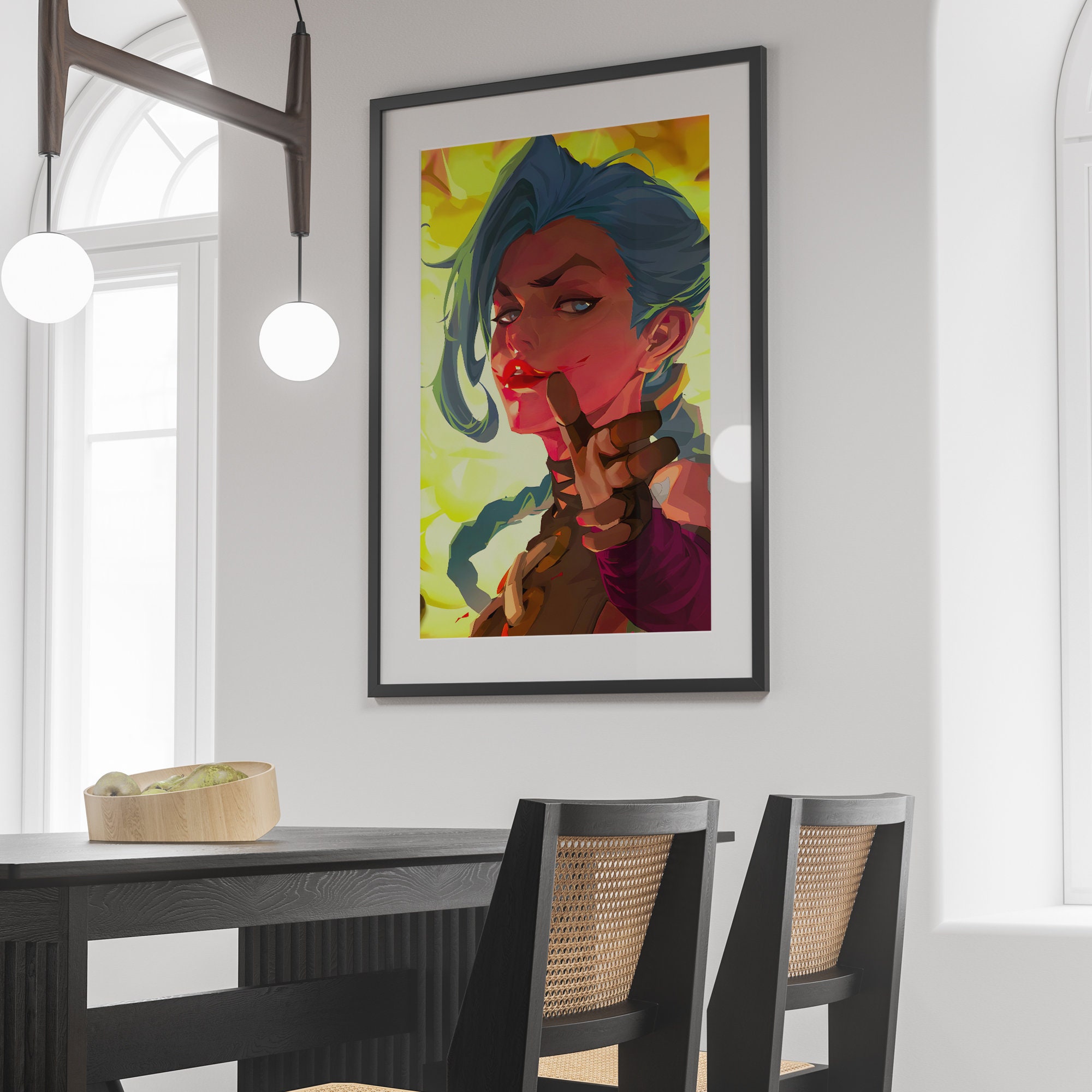 Jinx Poster Jinx Wall Art Jinx Print Arcane Poster Arcane Art Arcane Vi ...