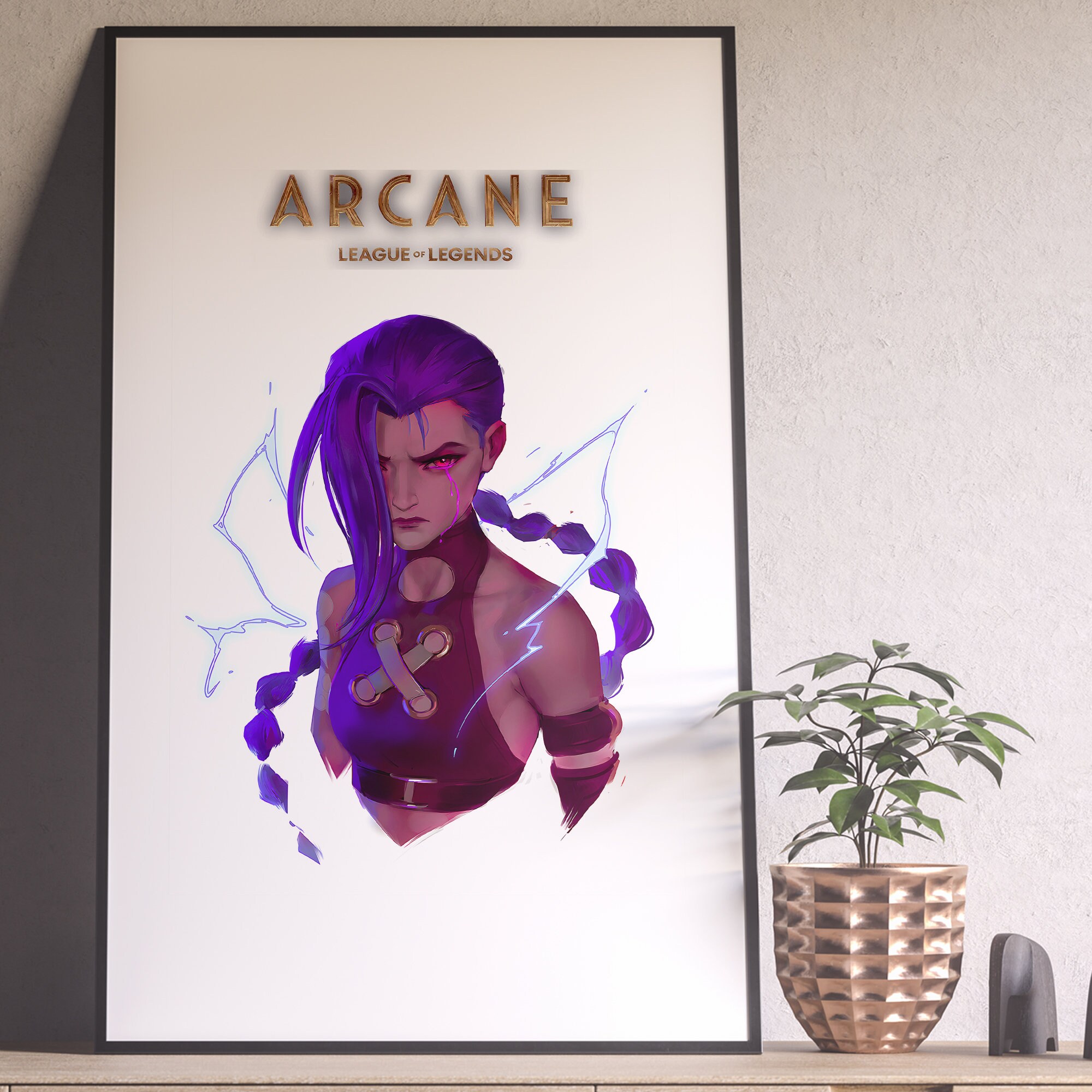 Jinx Poster Jinx Wall Art Jinx Print Arcane Poster Arcane Art - Etsy