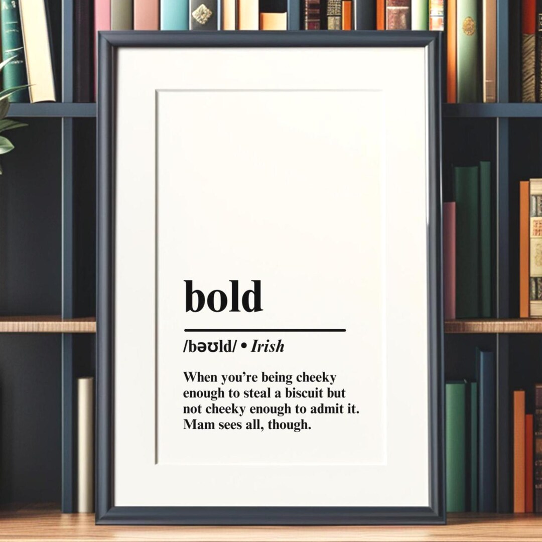Bold Irish Print, Irish Saying, Irish Wall Art, Irish Decor, Irish ...