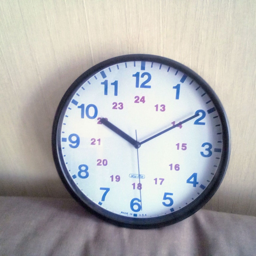 24 Hour Wall Clock Suit Radio Shack/room - Etsy