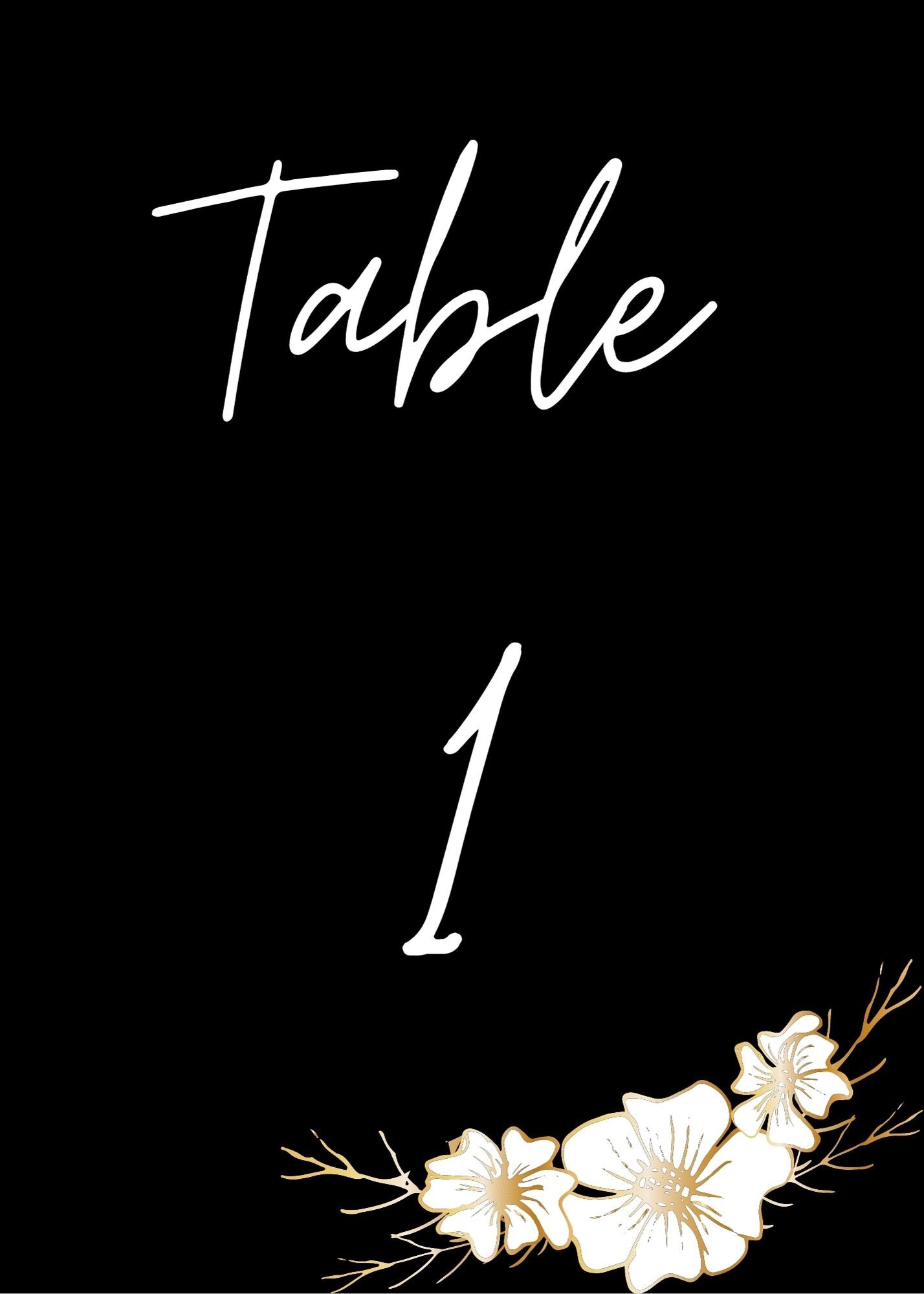 Table Numbers Printable Table Numbers Wedding Table Numbers - Etsy