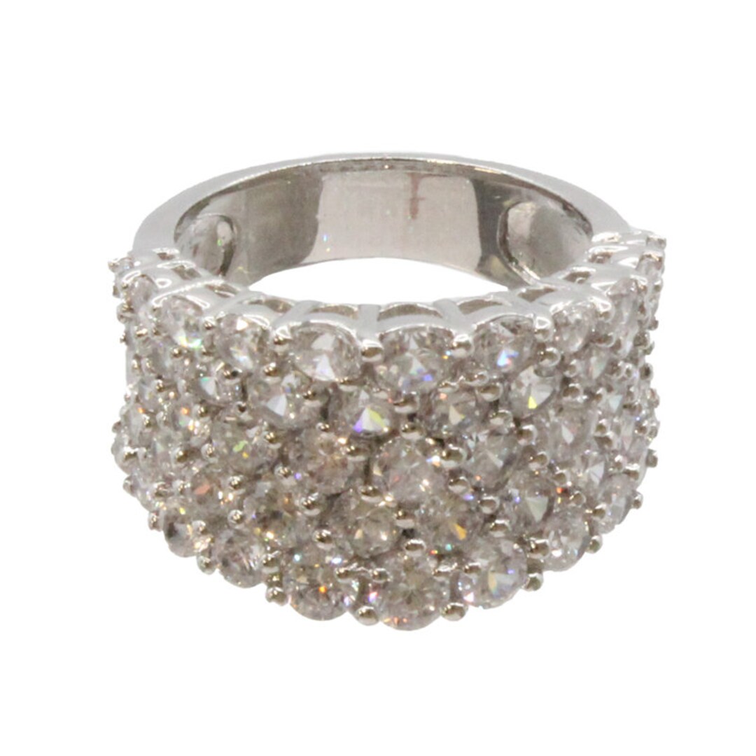 Adrian Buckley Pave Collection Silver Crystal Ring CRZ396S / Ladies ...