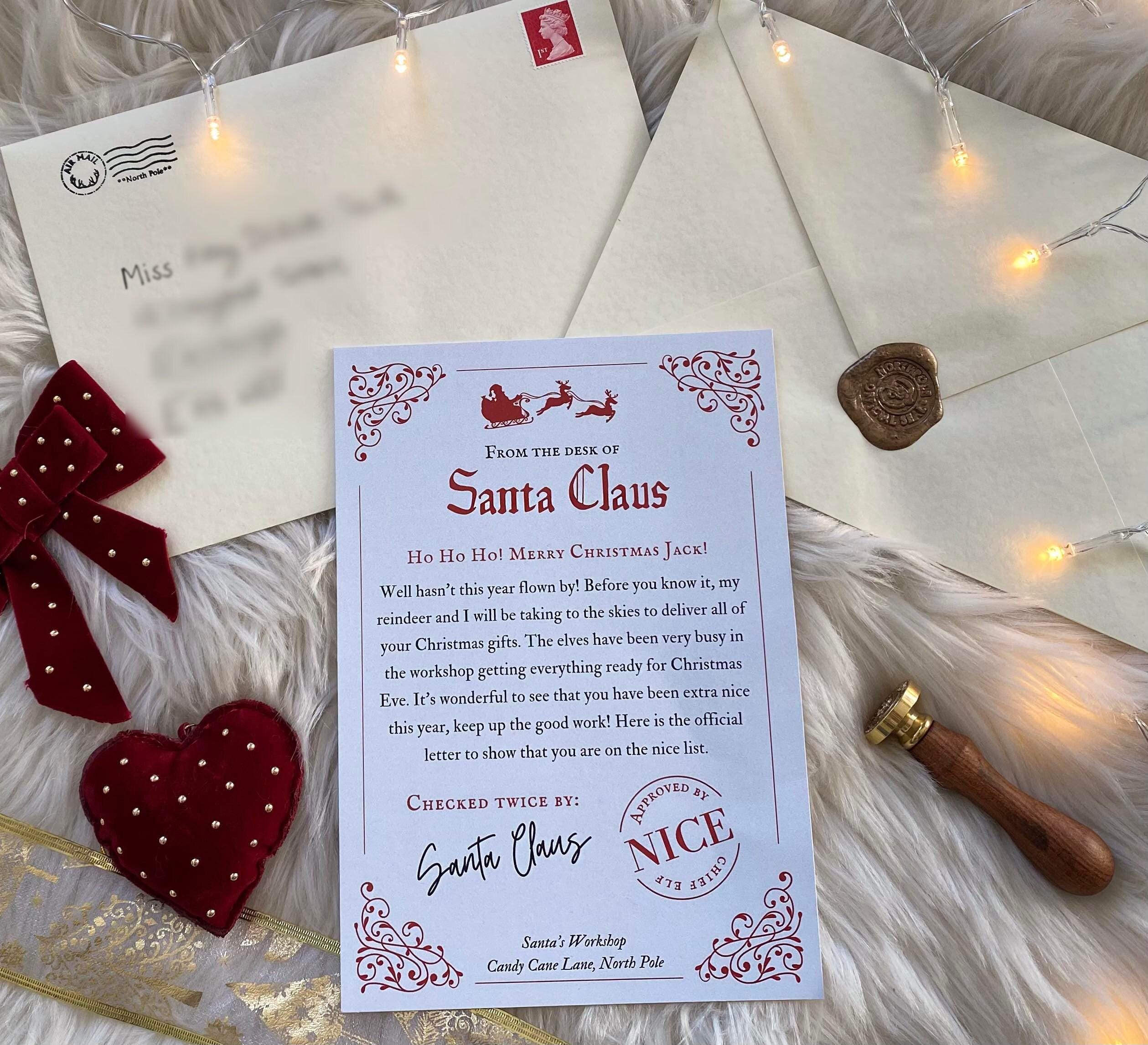 Customisable Vintage Letter From Santa Claus - Etsy