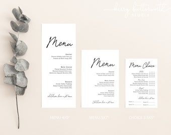 Meal Selection Card - Etsy