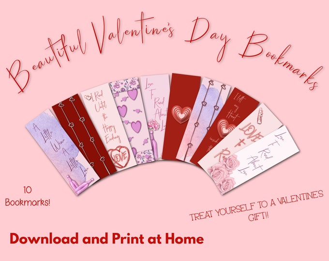 Valentine's Day Gift Cute Valentine's Day Bookmarks Gifts for Her Metal ...