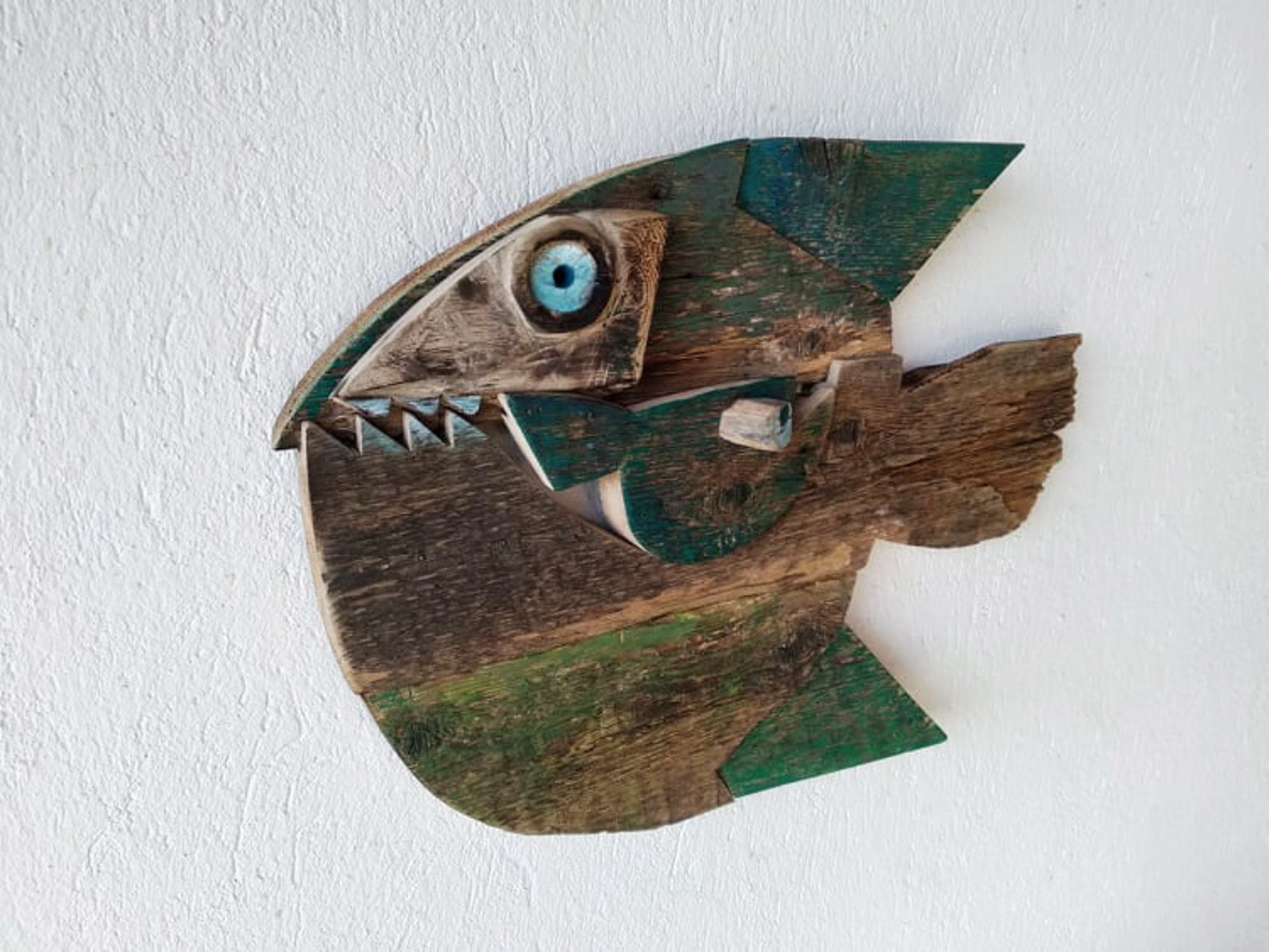 Wooden Fish for the Wall Fish Art Rustic Wood Fish Wooden - Etsy