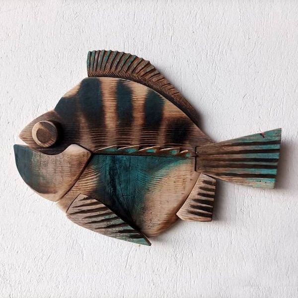 Wood Fish - Etsy