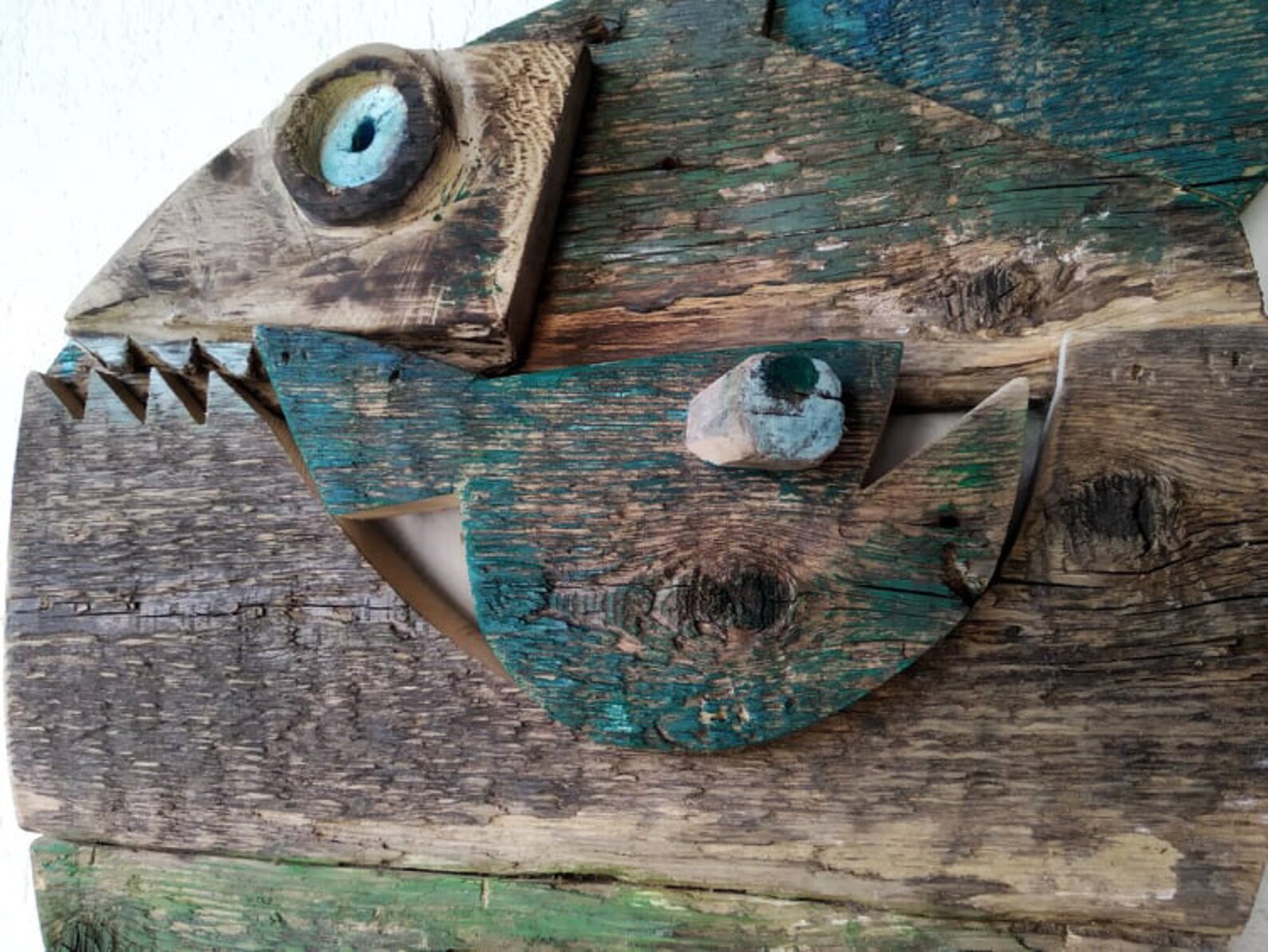 Wooden Fish for the Wall Fish Art Rustic Wood Fish Wooden - Etsy