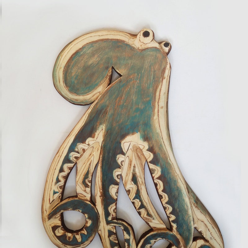 Wooden Octopus - Etsy