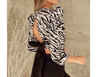 Sexy Open Back Top | Etsy