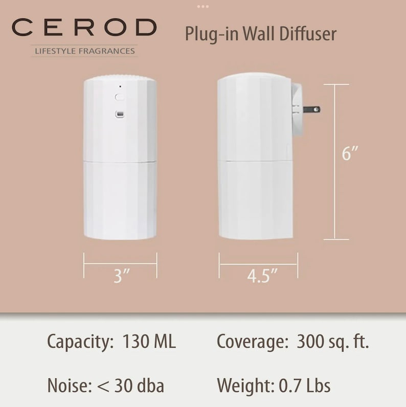 Smart Waterless Oil Diffuser, Plug-in Aroma Diffuser Cold-air Diffusion ...