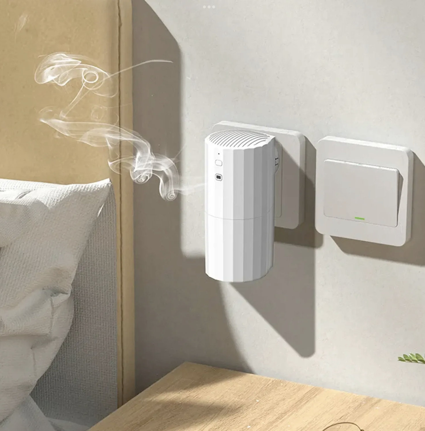 Smart Waterless Oil Diffuser, Plug-in Aroma Diffuser Cold-air Diffusion ...