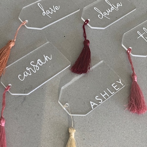 Personalized Acrylic Place Card - Etsy