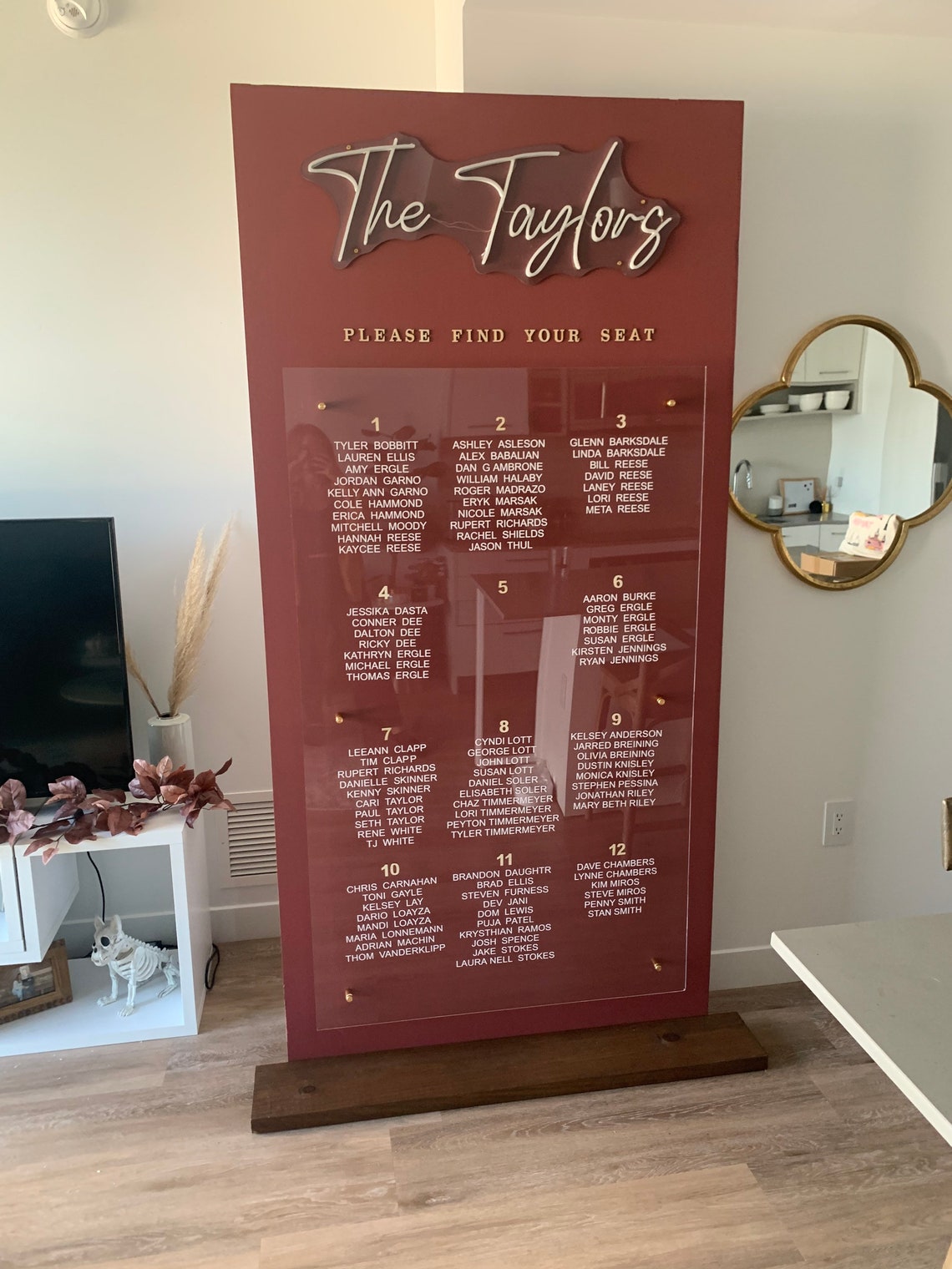 Wedding Seating Chart - Etsy