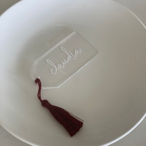 Personalized Acrylic Place Card - Etsy