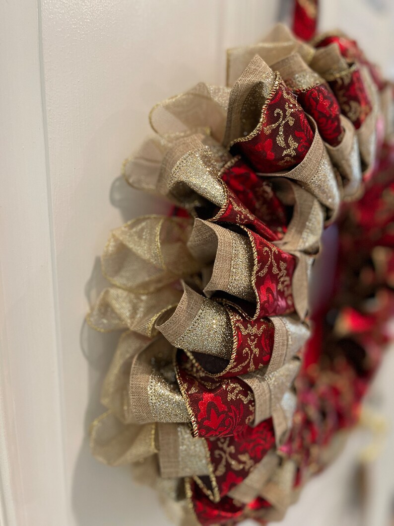 Front Door Ribbon Wreath/ Diwali Theme Wreath/housewarming Gift/diwali ...