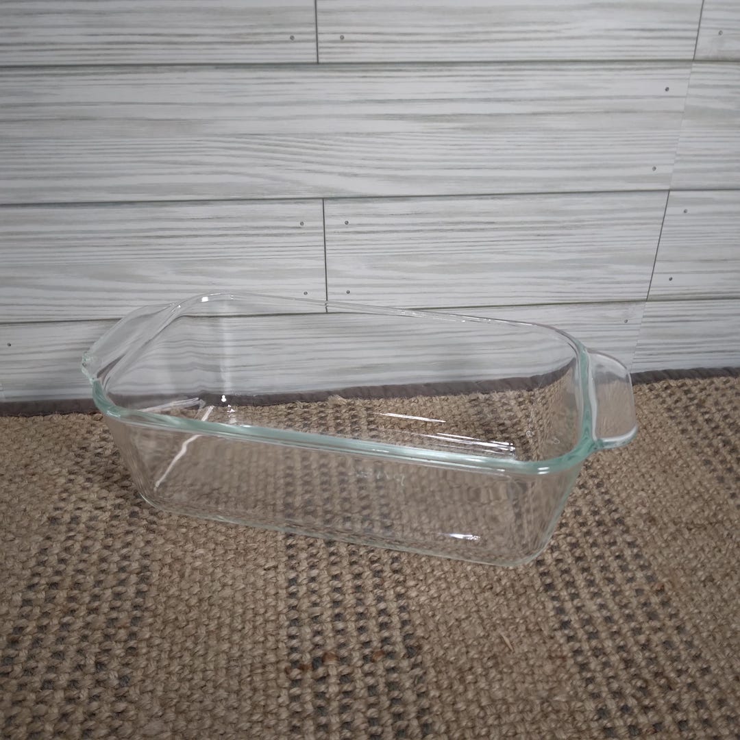 Vintage Pyrex 213-R 1.5 Qt Clear Glass Bread Loaf Pan Baking Dish, 8.5 ...