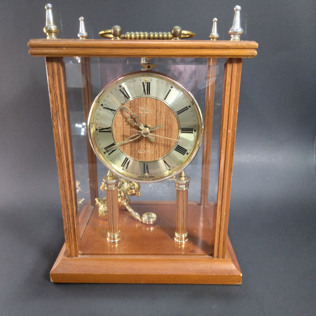 Elgin Quartz Carriage Clock for Parts or Repair Made in Japan Vintage ...
