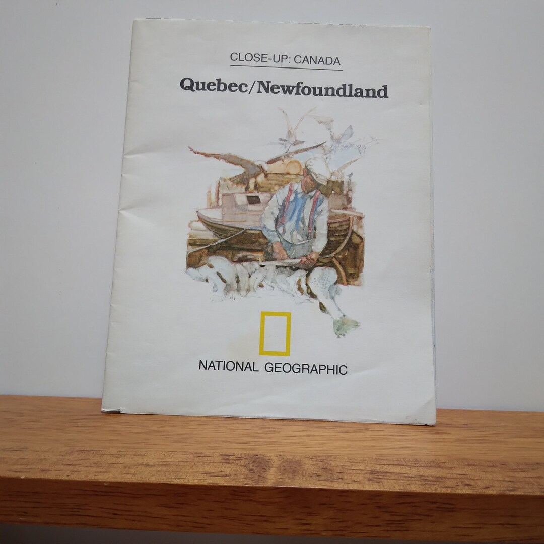 1980 Vintage National Geographic Map | Close Up: Canada, Quebec ...