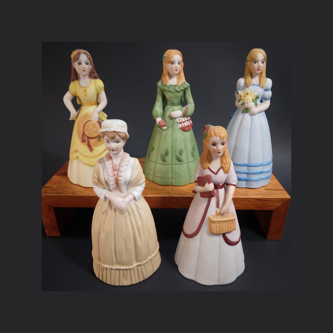One Bisque Porcelain Figurine Bell Sweet 16 Southern Belle Doll Bell ...
