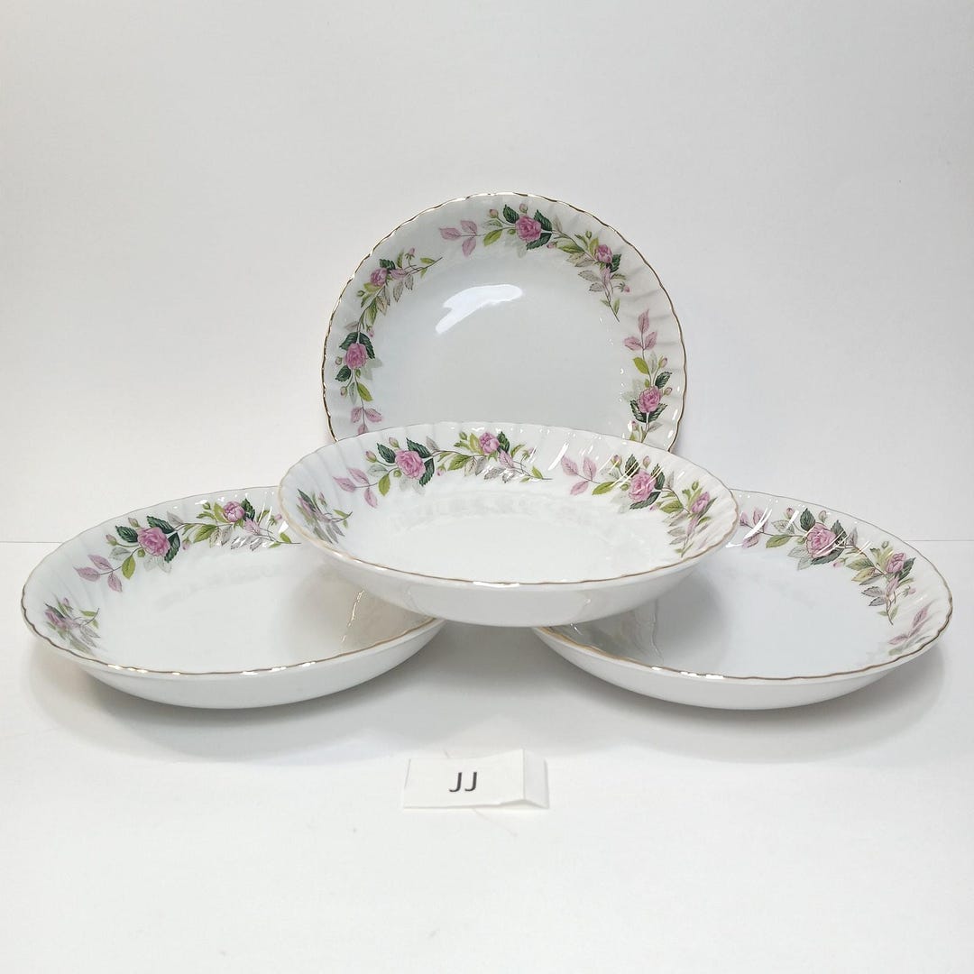 Set of 4 Coupe Soup or Pasta Bowls, Vintage Regency Rose Pattern #2345 ...