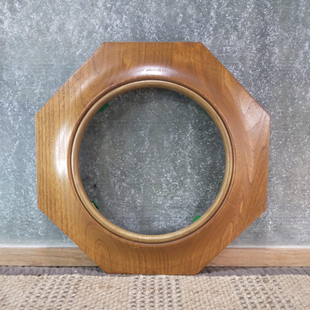 One Octagonal Wood Collector Plate Frame You Pick, Unmarked 7-7/8 ...