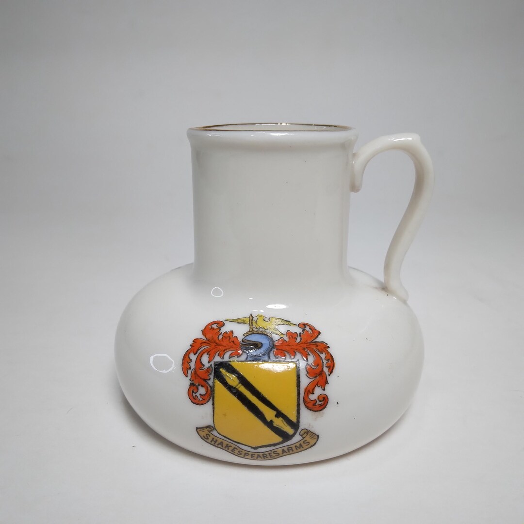 W.H. GOSS Model of the Jug Crested Shakespeare's Arms Mini Porcelain ...